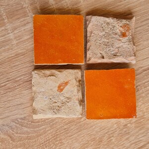 Moroccan Orange Zellige Tiles Handcrafted Tiles for Kitchen and ...