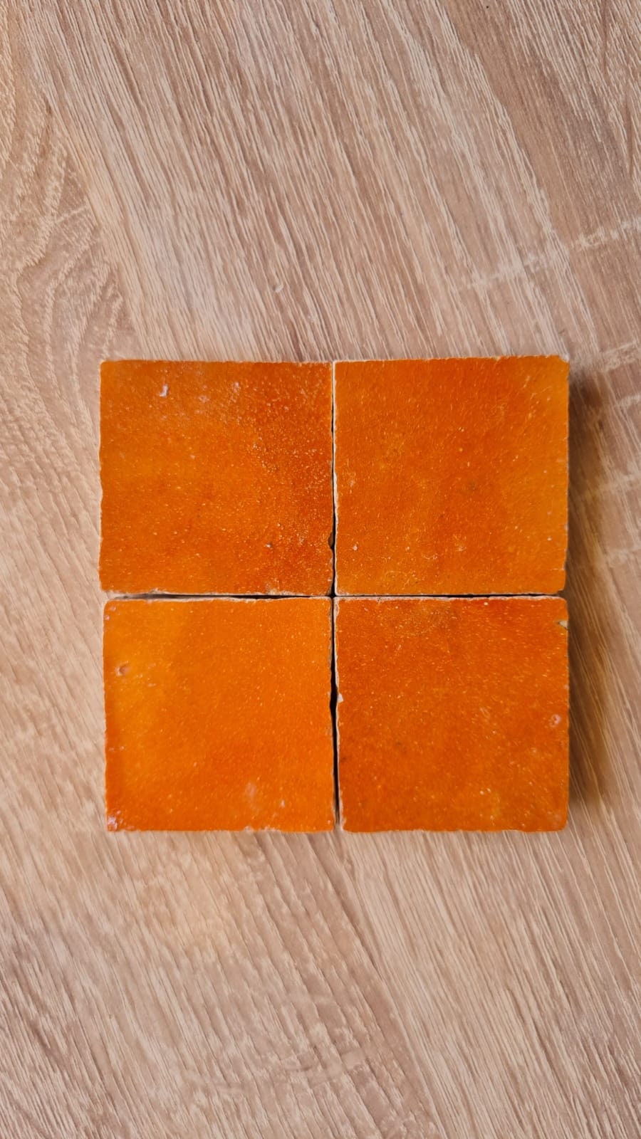 Moroccan Orange Zellige Tiles Handcrafted Tiles for Kitchen and ...