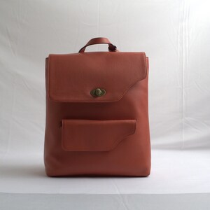 Large Backpack With Removable Clutch/crossbody - Coral - Etsy
