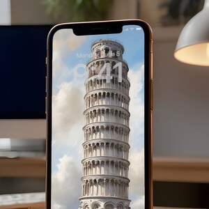 Oil Paint Pisa Tower 4k Wallpaper - Etsy