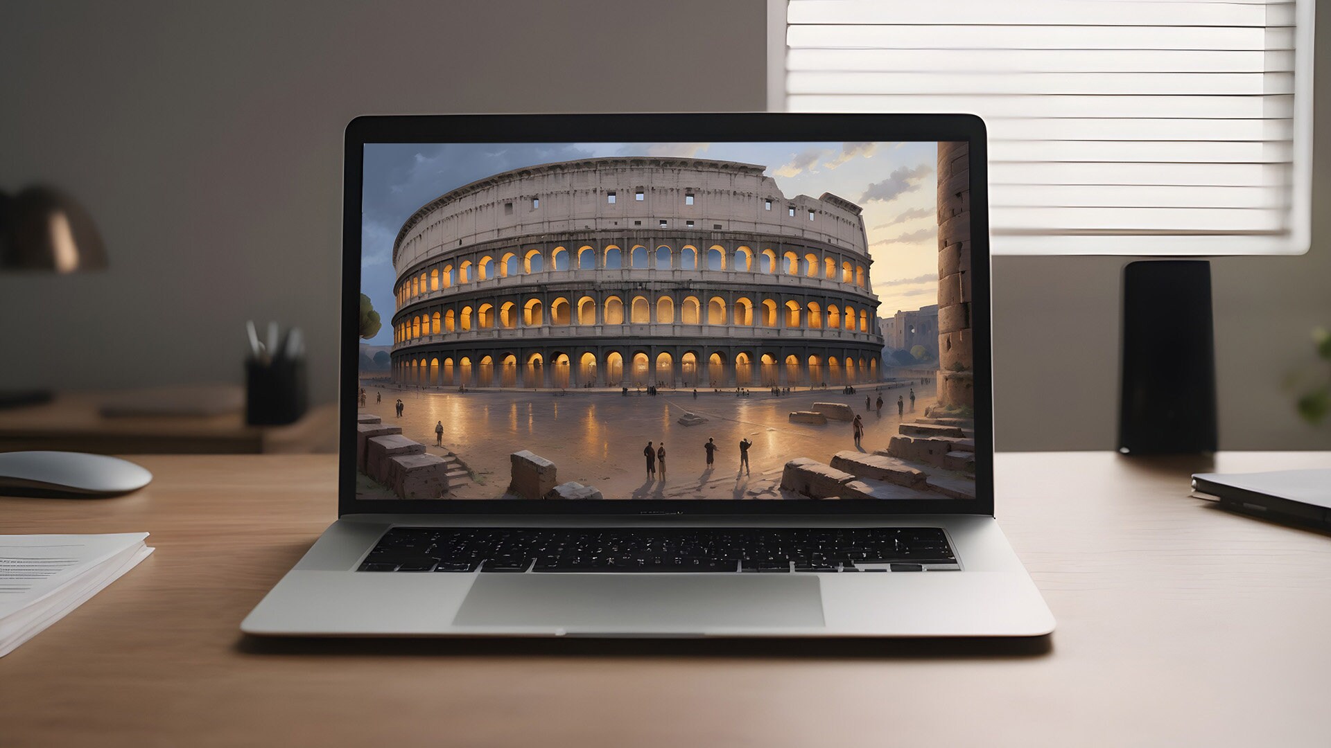 Colosseum Oil Paint 4k Wallpaper - Etsy