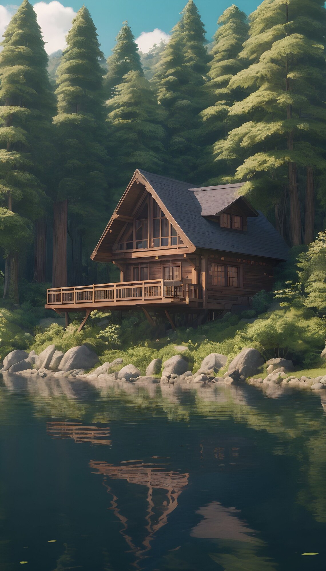 Wooden Cabin Cozy Place 4k Wallpaper - Etsy
