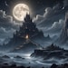Moon Over Castle Epic Scene 4k Wallpaper - Etsy
