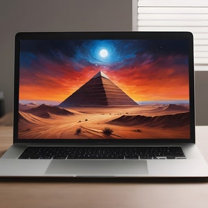 Pyramid at Night 4k Wallpaper - Etsy