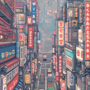 Pixel Art Tokyo 4k Wallpaper - Etsy