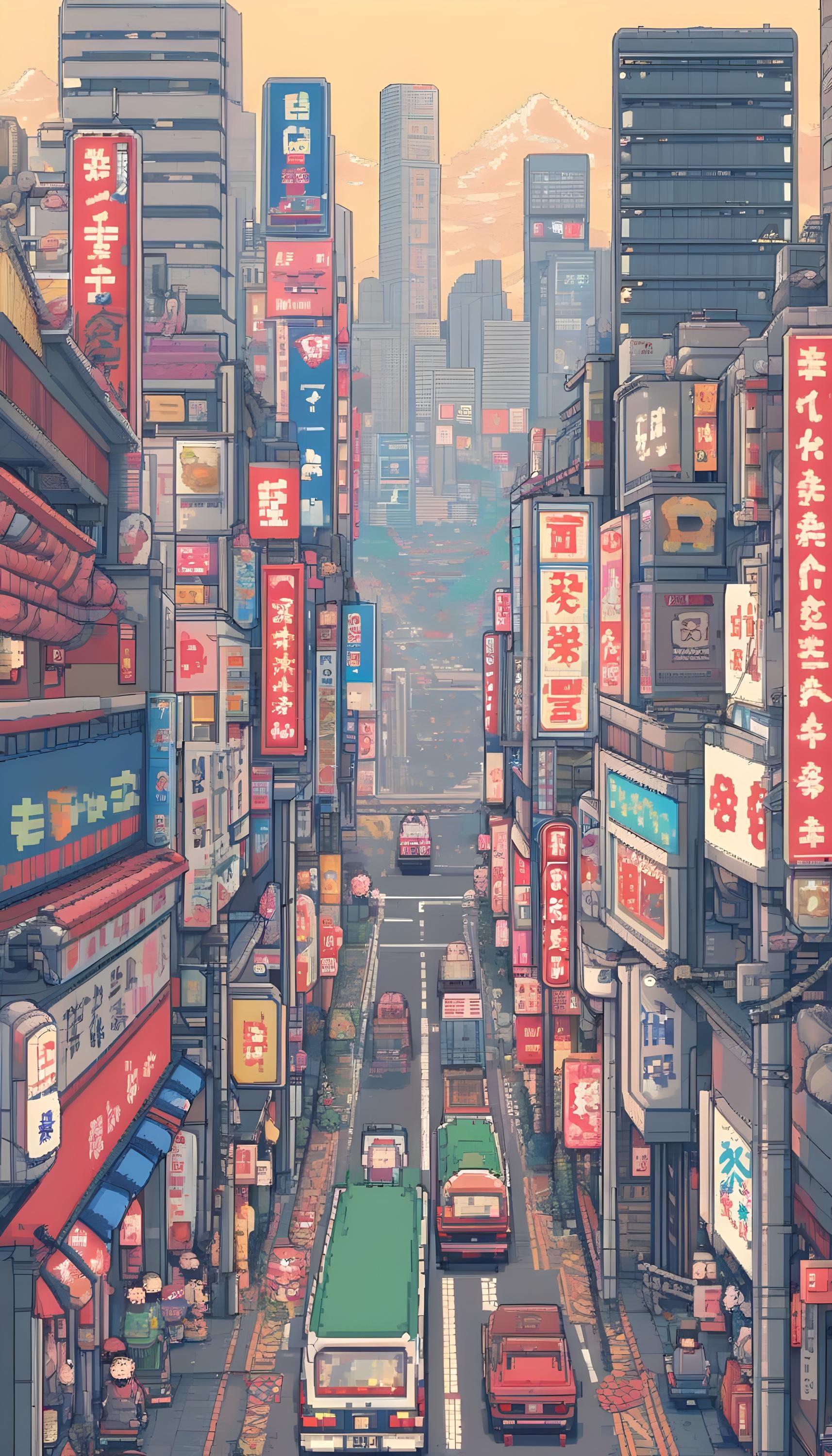 Pixel Art Tokyo 4k Wallpaper - Etsy