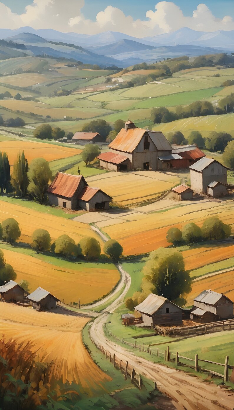 Farm Path View 4k Wallpaper - Etsy