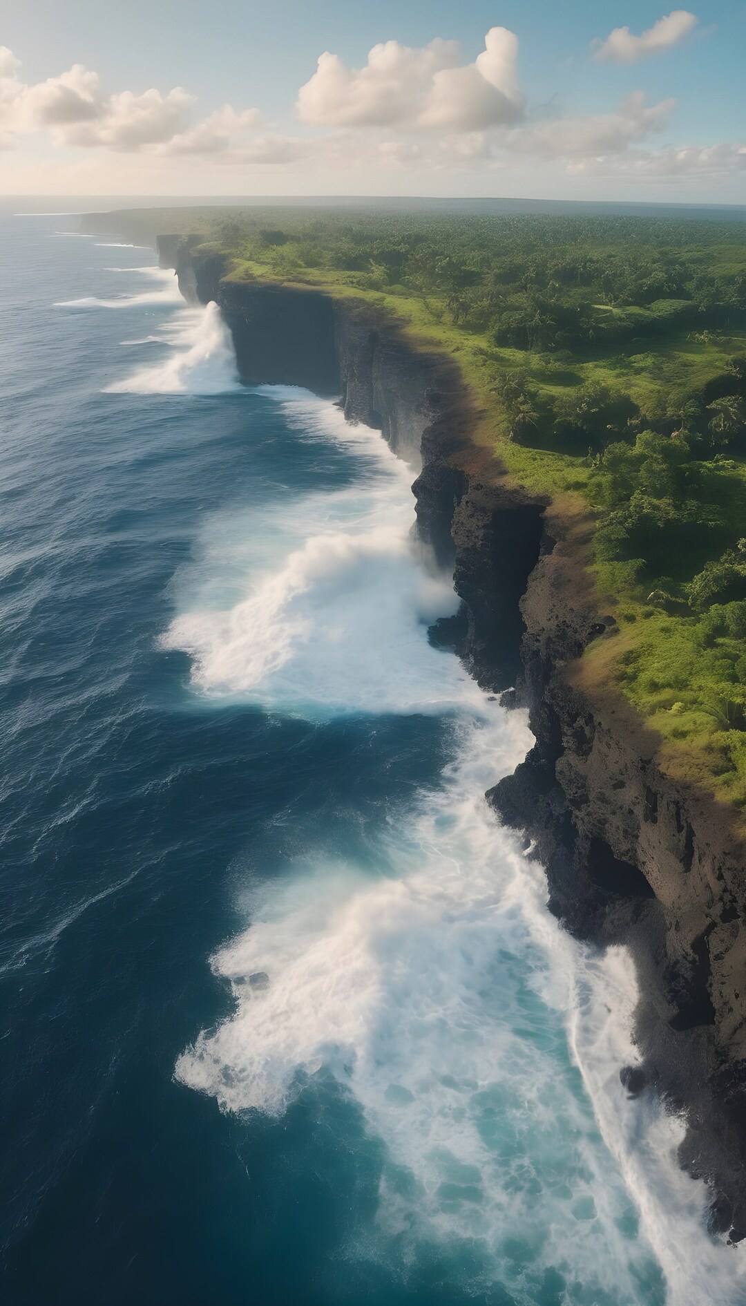 Ocean Cliff Side 4k Wallpaper - Etsy