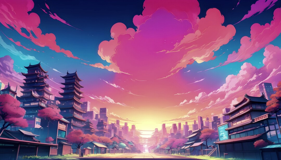 Pink City 4k Wallpaper - Etsy