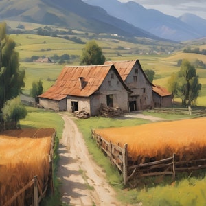 Farm Side View 4k Wallpaper - Etsy