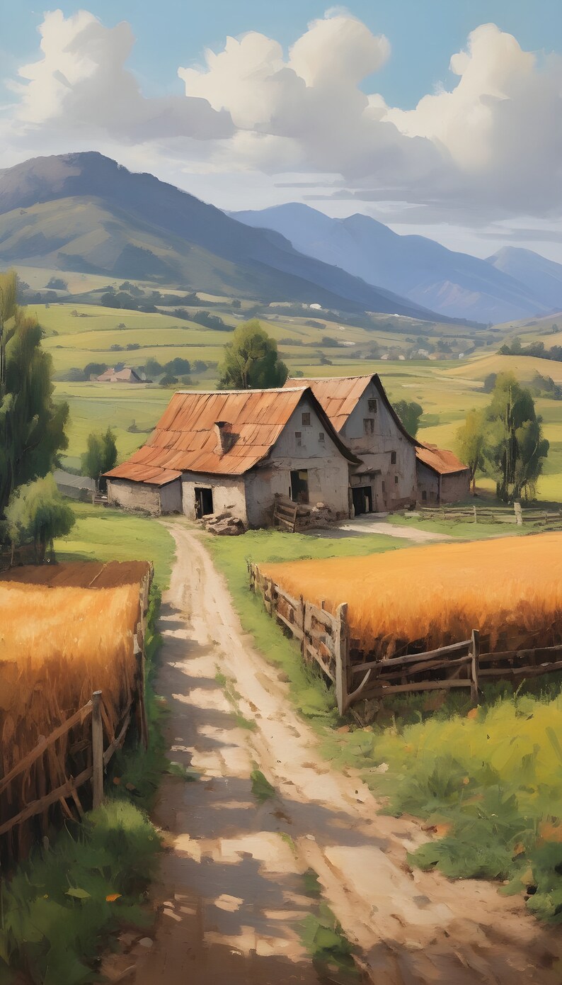 Farm Side View 4k Wallpaper - Etsy