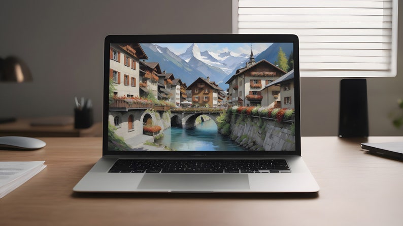 Switzerland Village Center 4k Wallpaper - Etsy