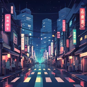 Tokyo Cozy Street at Night 4k Wallpaper - Etsy