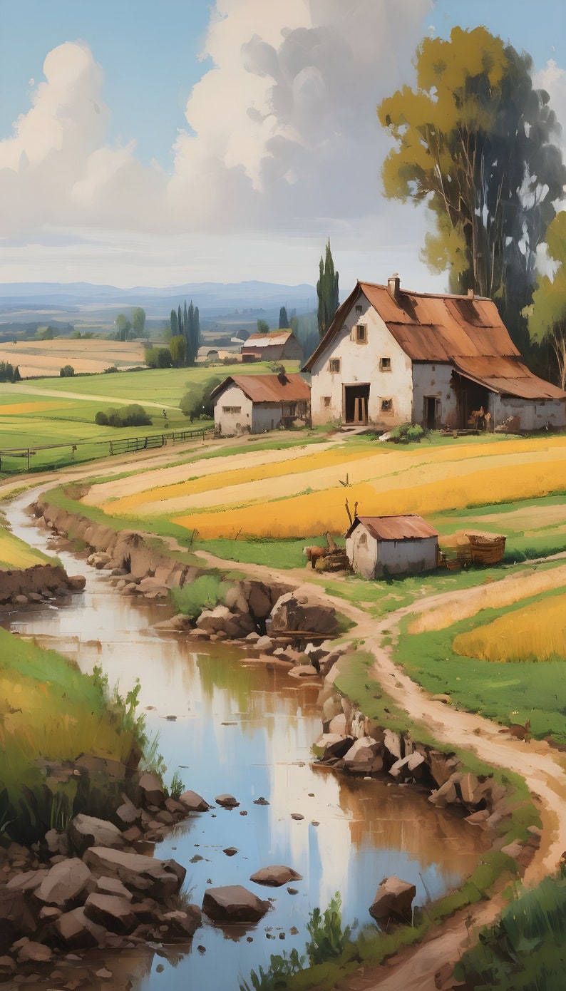 Farm Side View 4k Wallpaper - Etsy