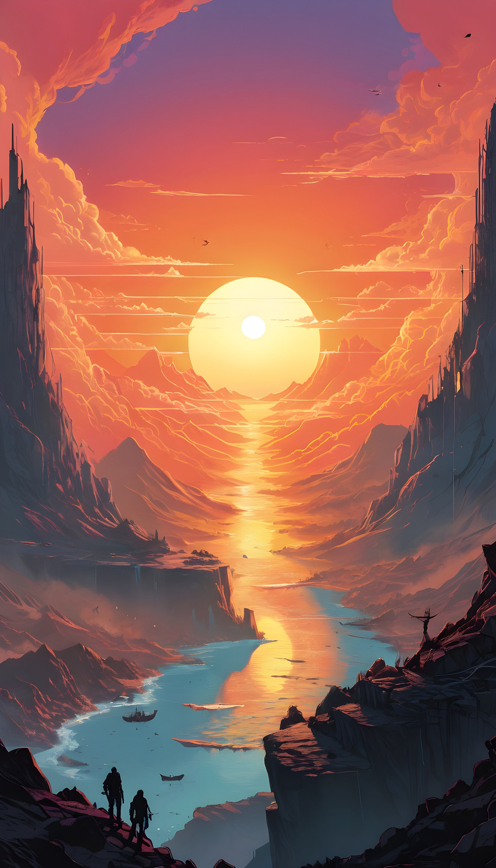 Sunset 4k Wallpaper - Etsy