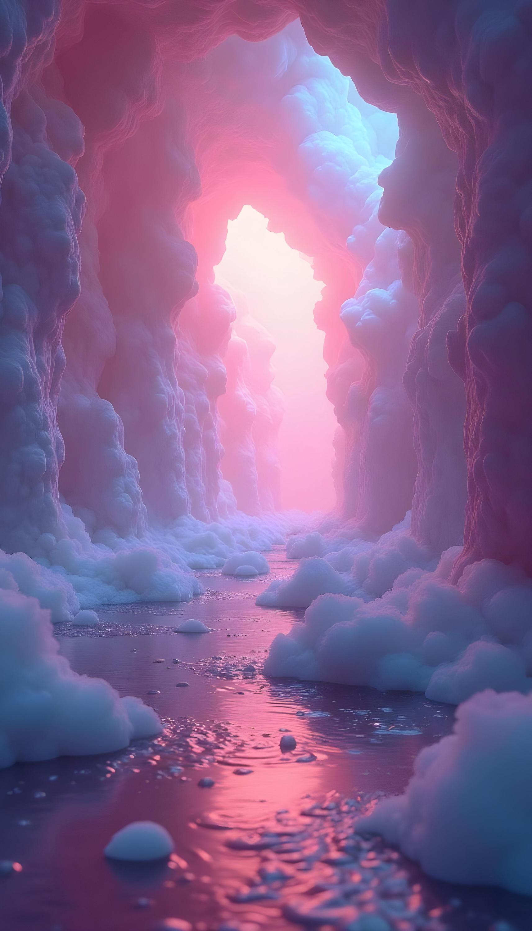 Pink River 4k Wallpaper - Etsy