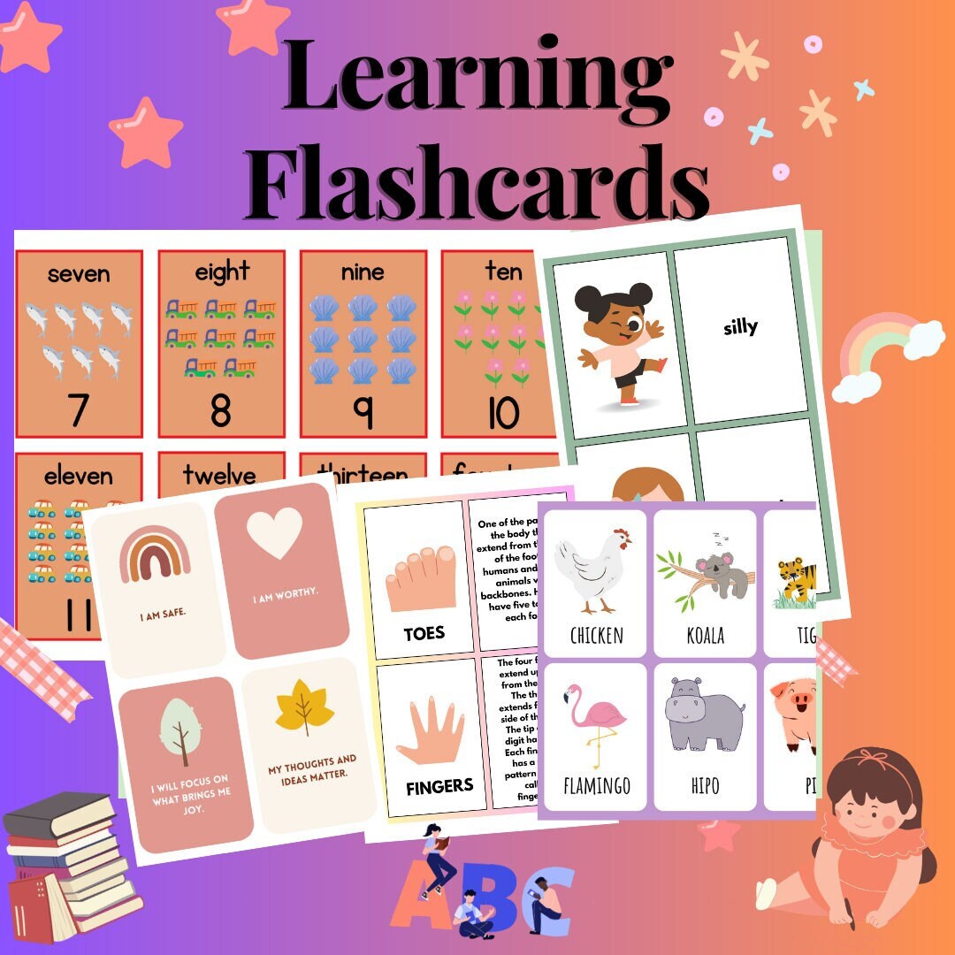 280 Editable Montessori Cards, Flashcards Printable, Cards Preschool ...