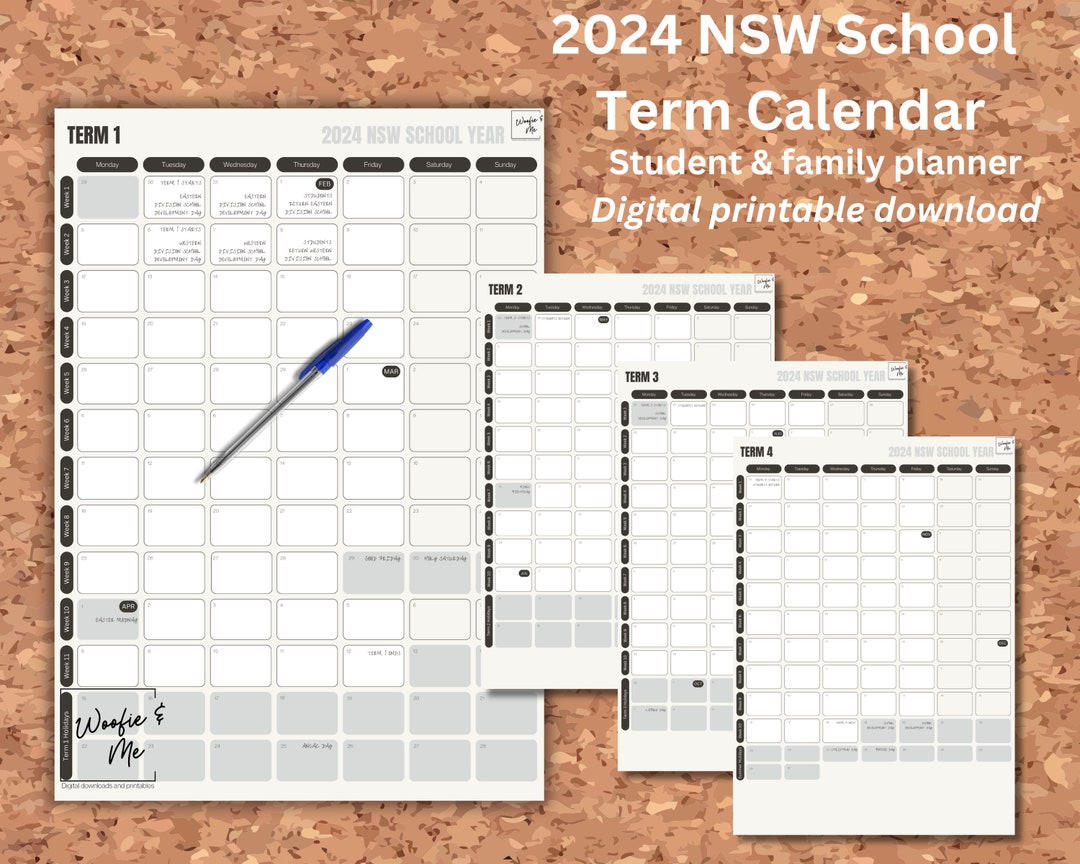 2024 NSW School Term Calendar - Etsy