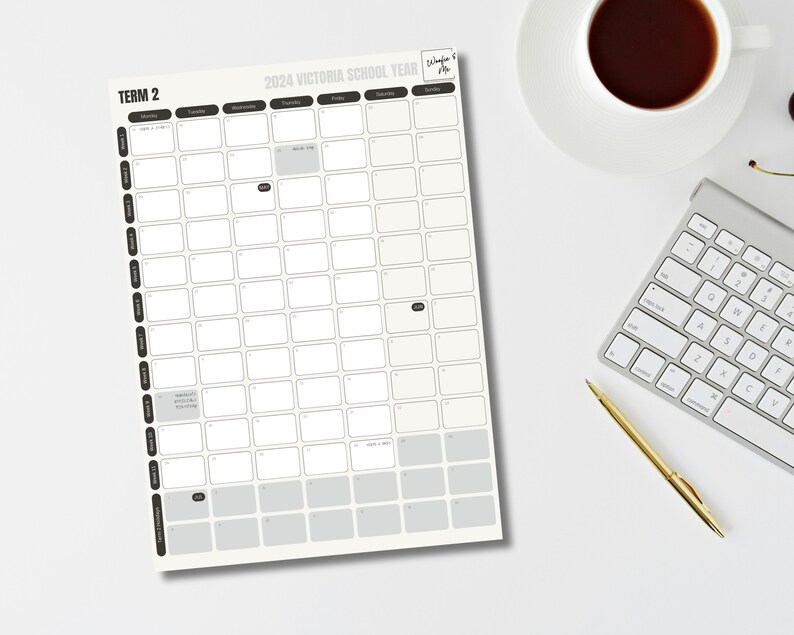 2024 VICTORIA School Term Calendar - Etsy