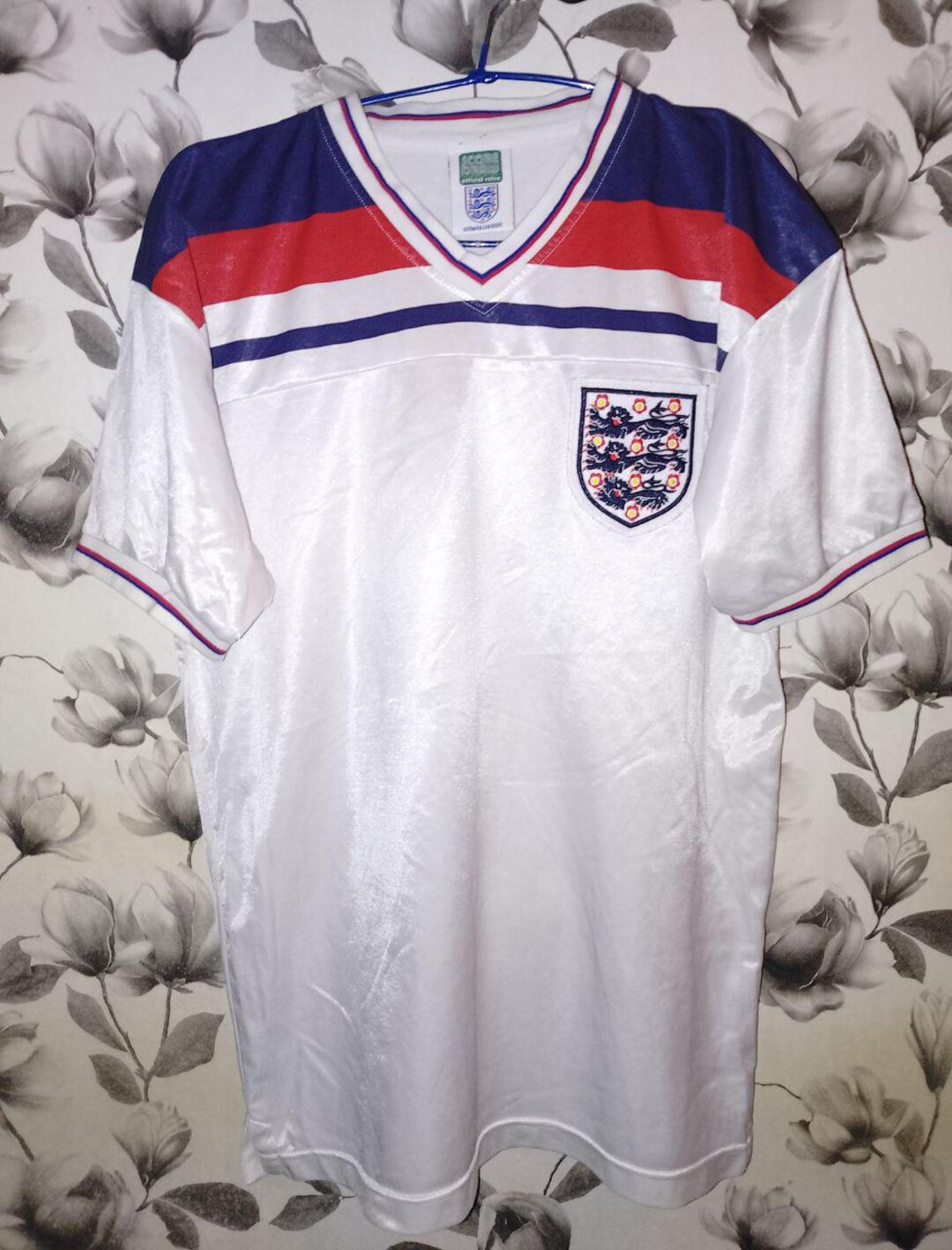 Vintage Retro 1980's England Football Shirt Jersey UK Size Medium - Etsy
