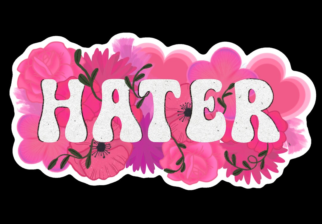 Hater Sticker - Etsy