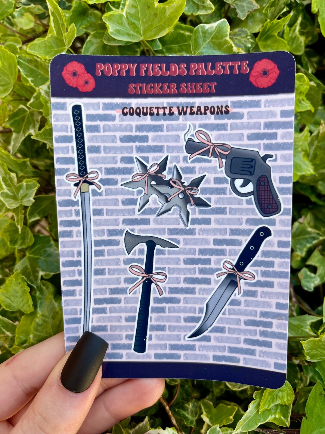 Coquette Weapons Sticker Sheet - Etsy