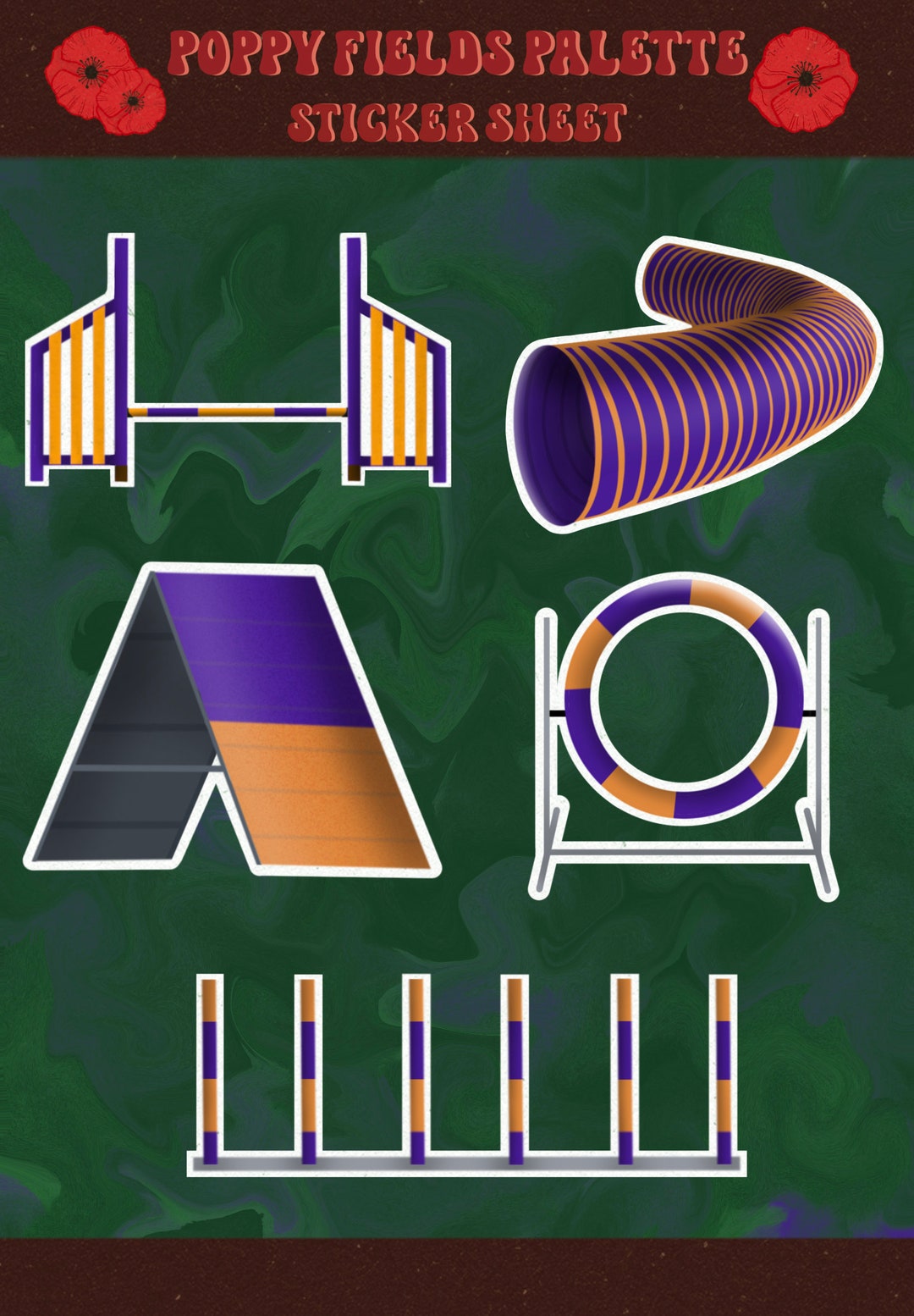 Agility Sticker Sheet - Etsy