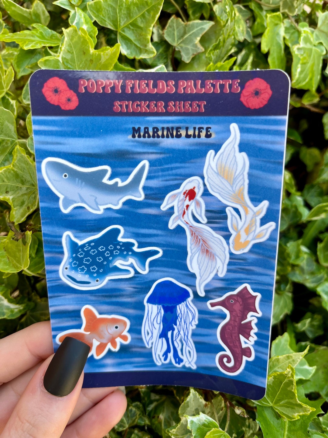 Ocean Life Sticker Sheet - Etsy