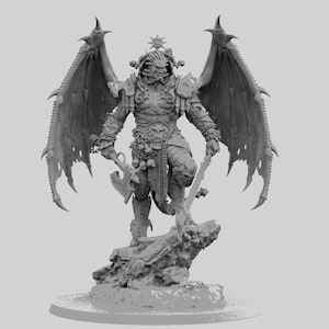 Custom Miniature Bloody Hell Demon King 3d Printed, Official Game Scale ...