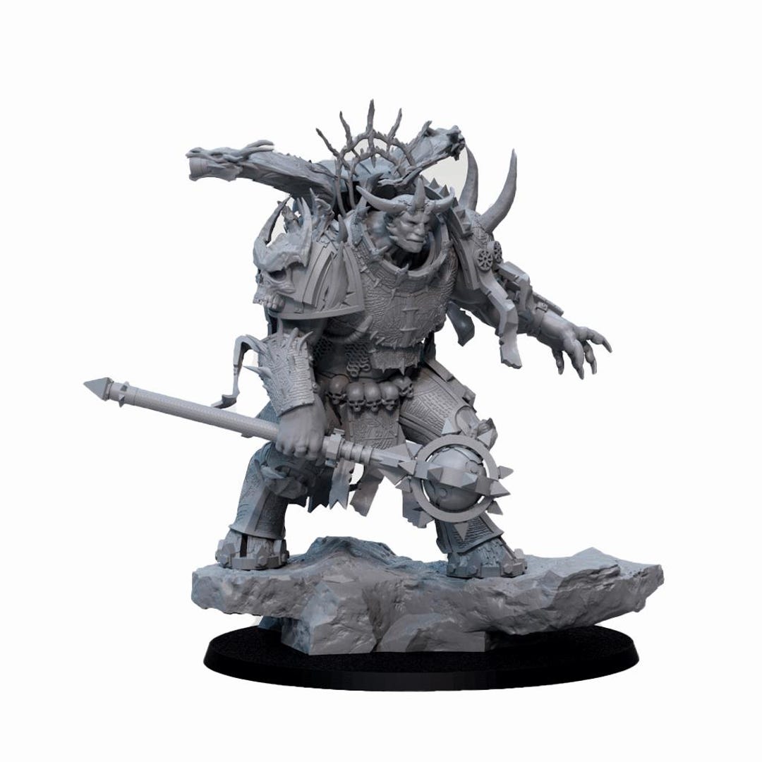 Custom Miniature Demon of the Hell of Pride 3d Printed, Official Game ...