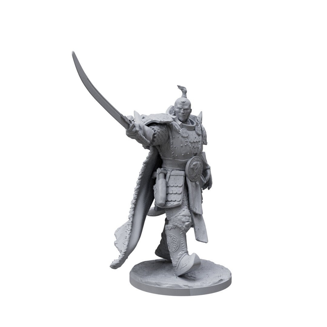 Custom Miniature Khan Primarch of White Scars 3d Printed, Official Game ...