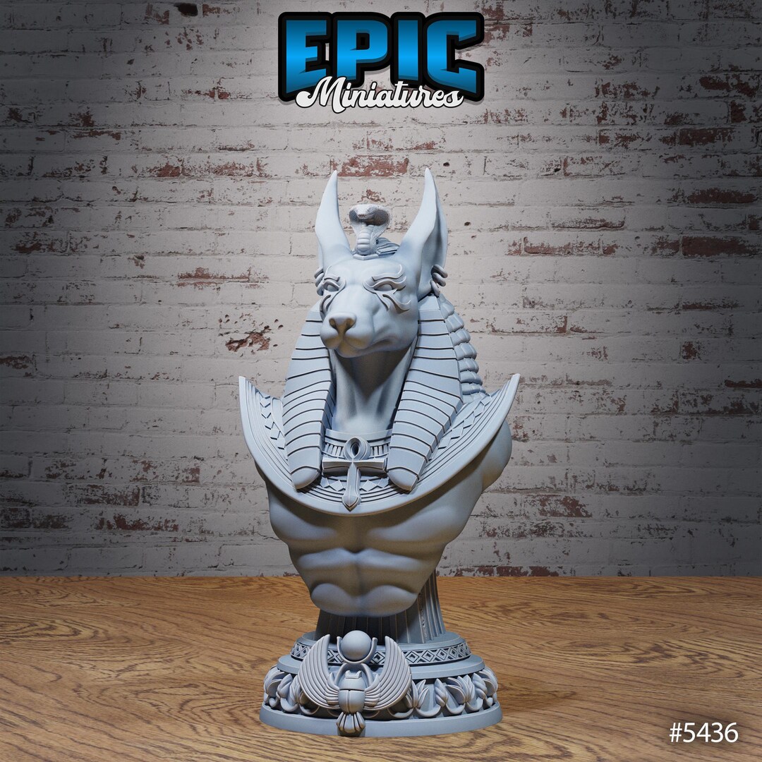 FREE S&H DND: Anubis God Bust . Epic Minis for Roleplaying Adventures ...