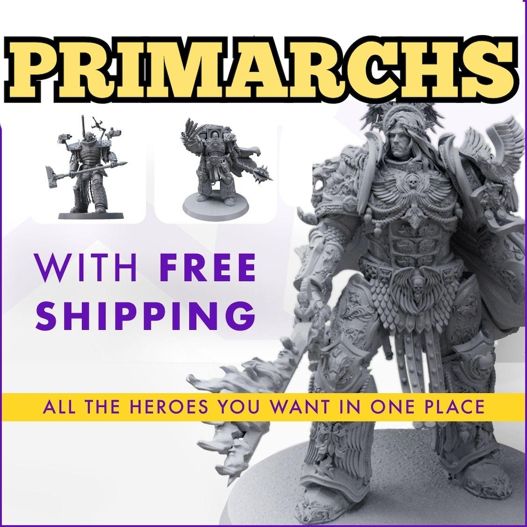 Custom Miniatures Primarch Heroes 3d Printed, Official Game Scale - Etsy