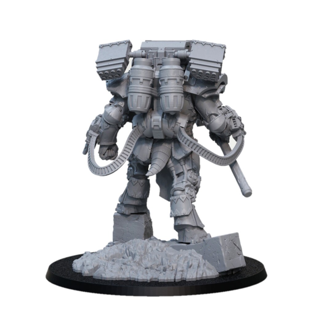 Custom Miniature Perturabo Primarch Demon 3d Printed, Official Game ...