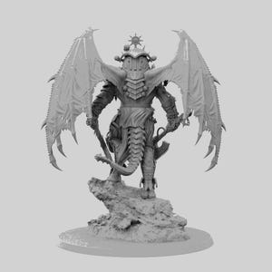 Custom Miniature Bloody Hell Demon King 3d Printed, Official Game Scale ...