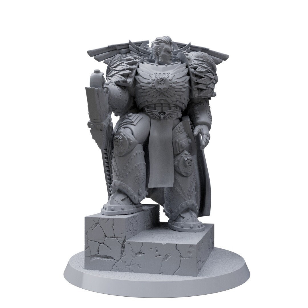 Custom Miniature Rogal Dorn El Primarca Puños Imperiale 3d Printed ...