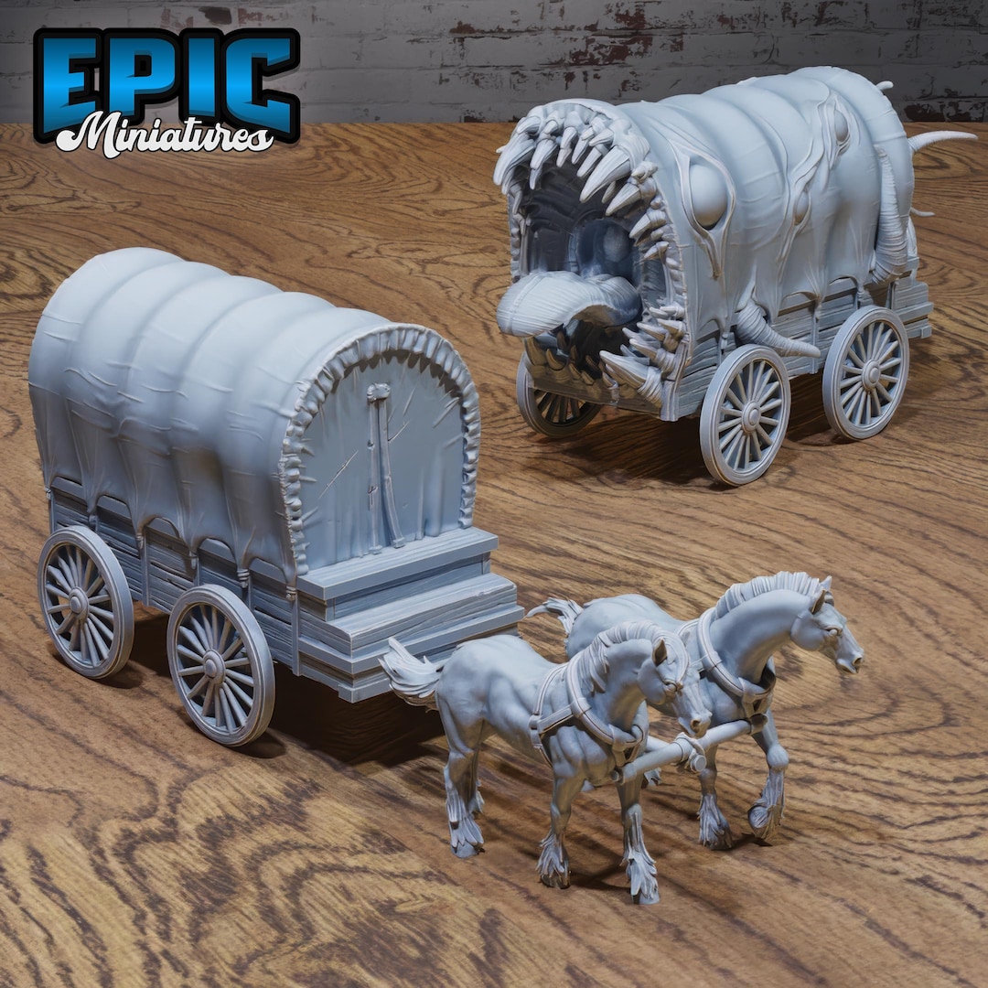 FREE S&H DND: Mimic Horse Wagon . Epic Minis for Roleplaying Adventures ...