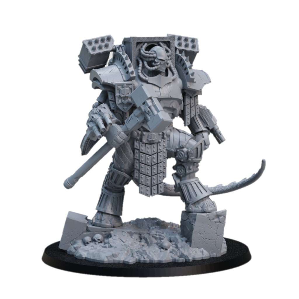 Custom Miniature Perturabo Primarch Demon 3d Printed, Official Game ...