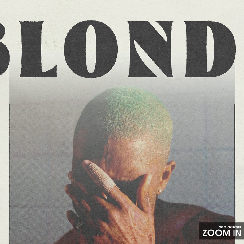 Frank Ocean Posters / Blonde Poster / Blonde Tracklist / Album Cover ...