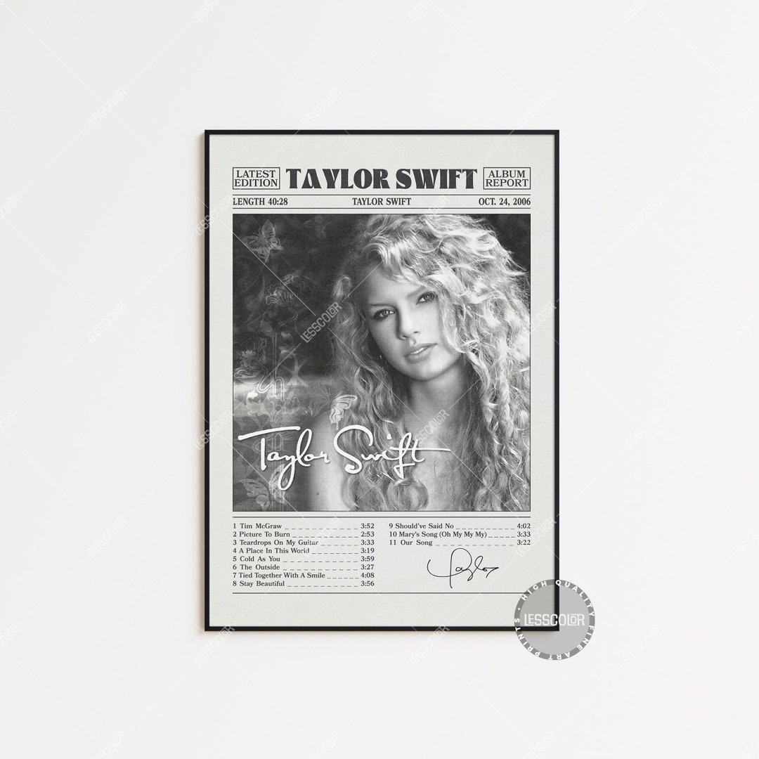 Taylor Swift Retro Newspaper Print, Taylor Swift Poster, Taylor Swift ...