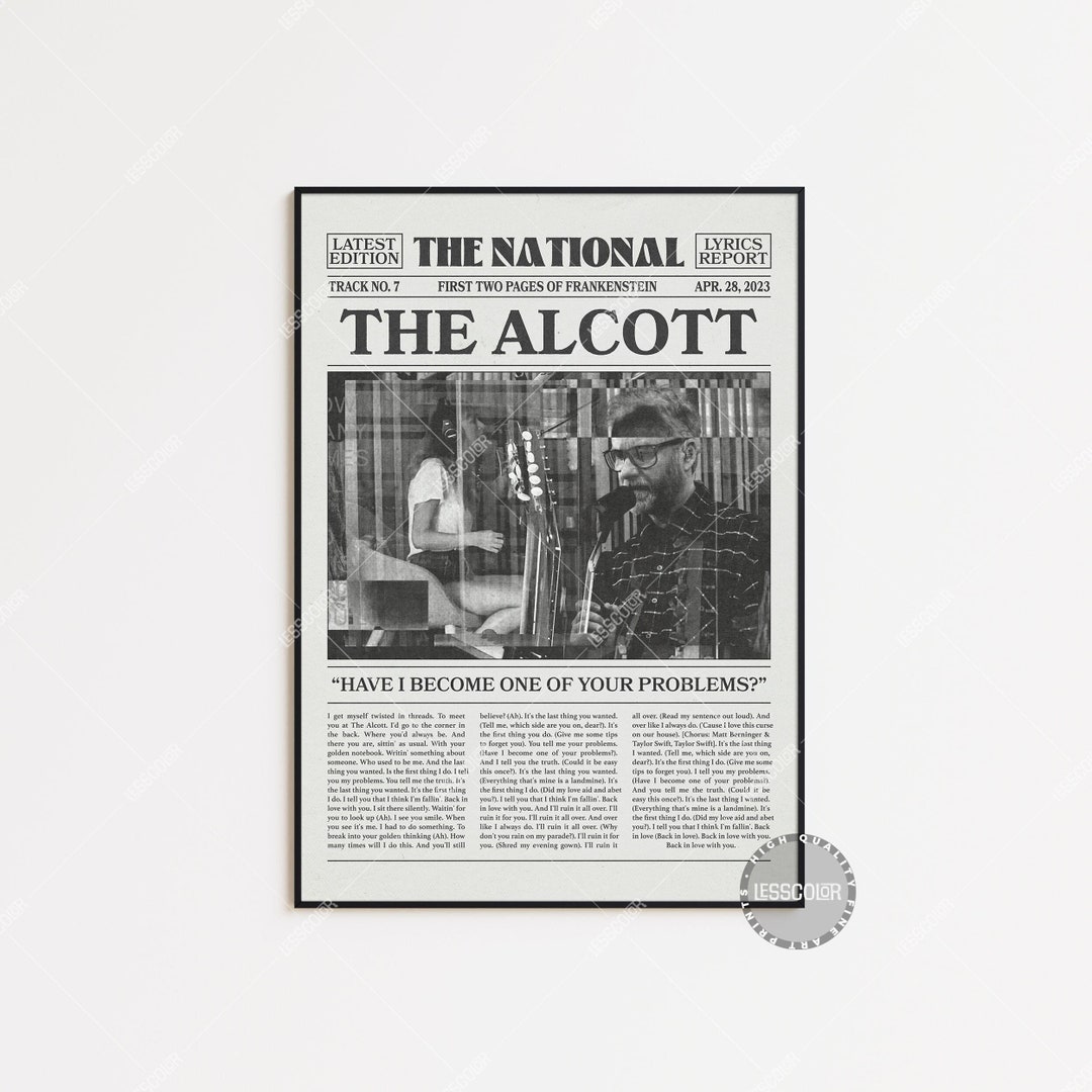 The National Retro Newspaper Print, the Alcott Poster, the Alcott ...