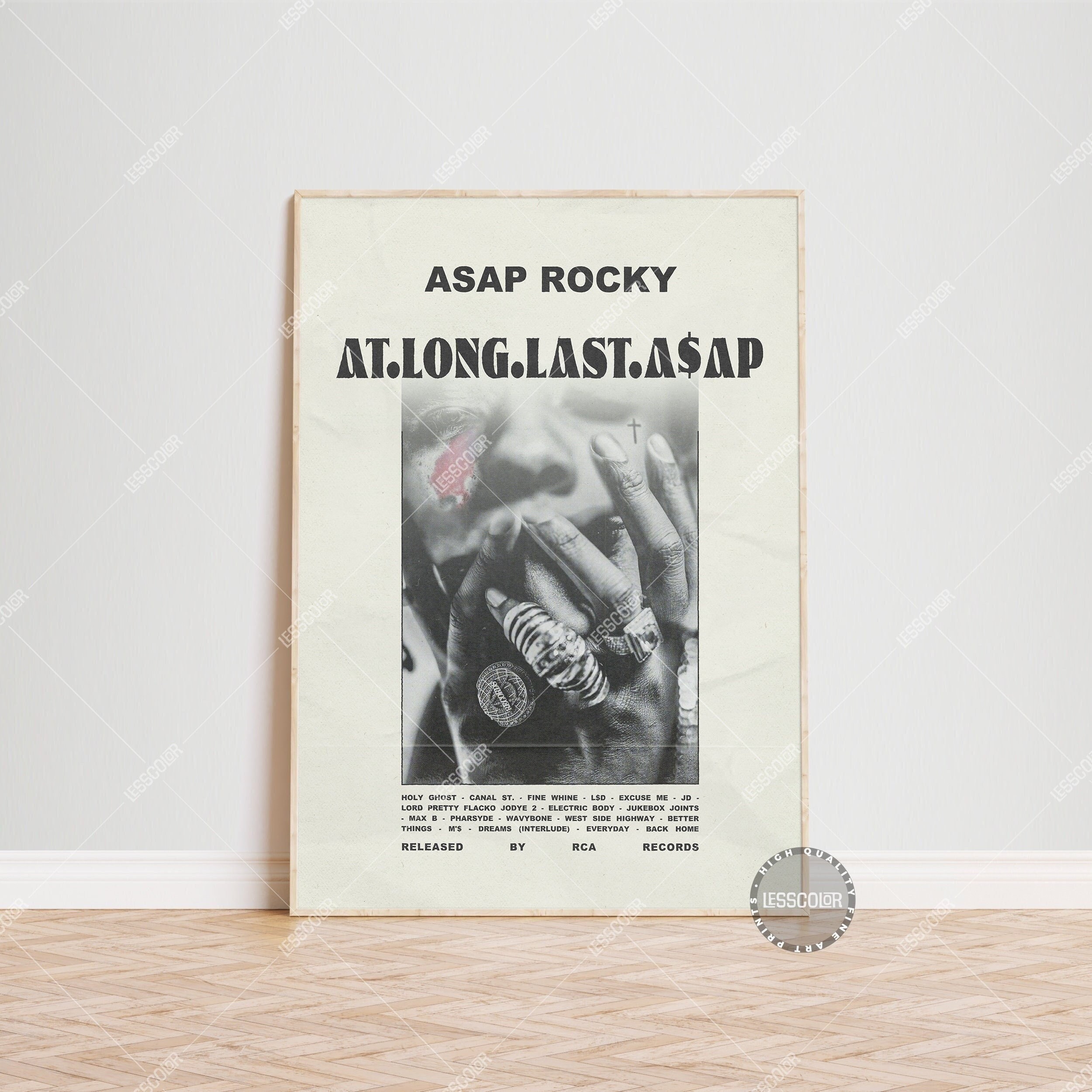 ASAP Rocky Poster / At.long.last.asap / Album Cover Poster Poster Print ...
