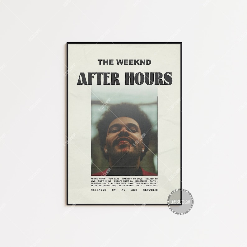 The Weeknd Posters / After Hours Poster / the Weeknd, After Hours ...