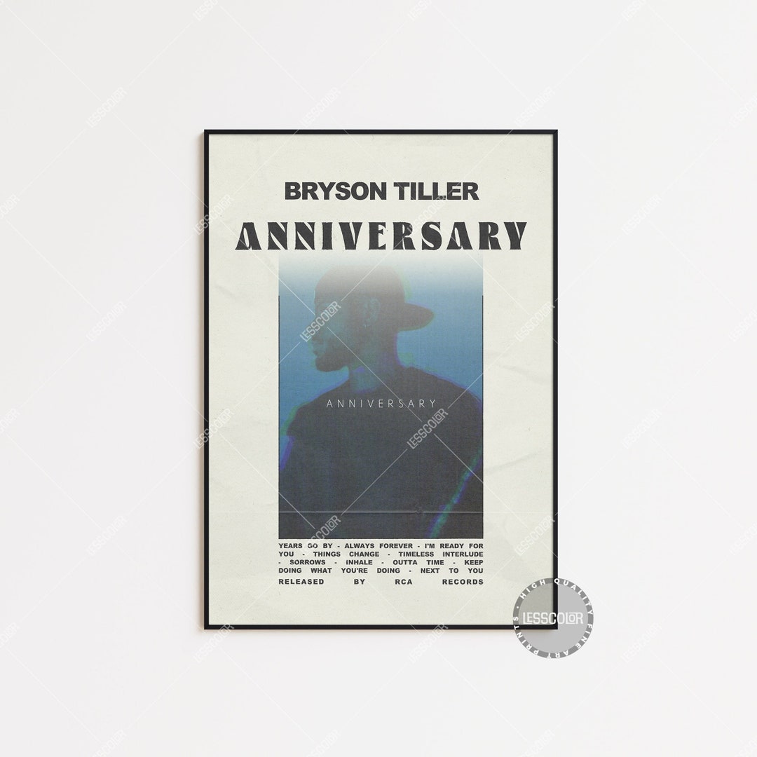 Bryson Tiller Posters / Anniversary Poster, Tracklist Album Cover ...
