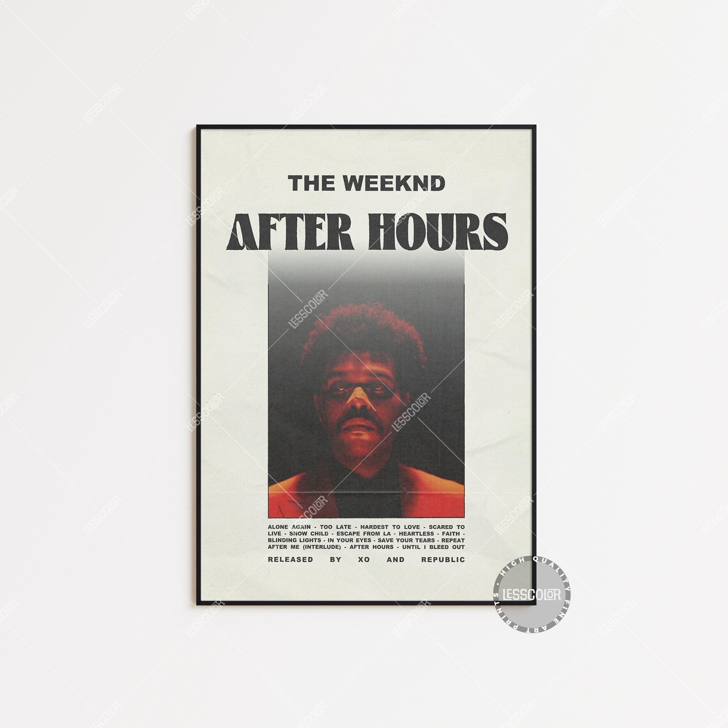The Weeknd Posters / After Hours Poster / the Weeknd, After Hours ...