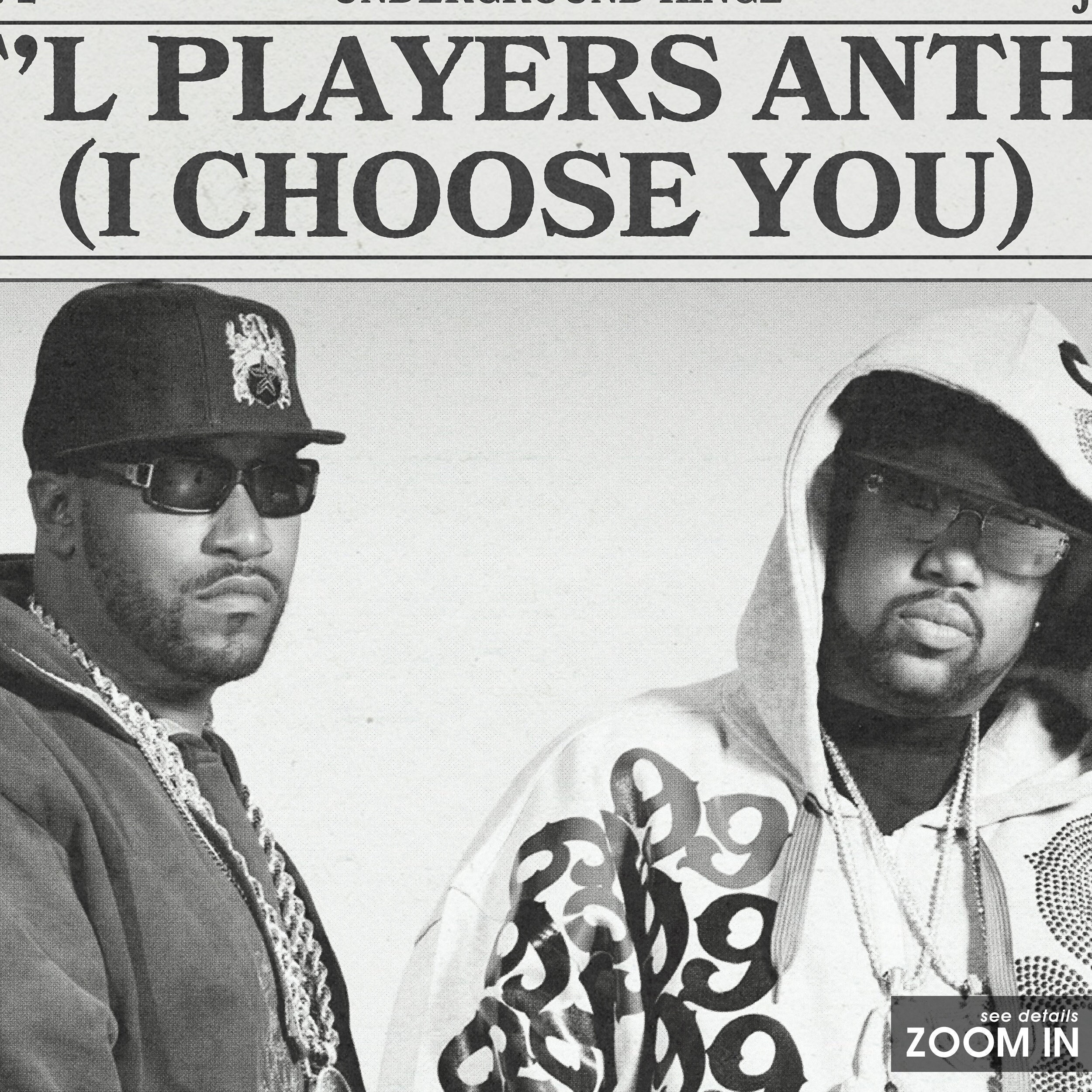 UGK Retro Newspaper Print, Intl Players Anthem Poster, Lyrics Print ...