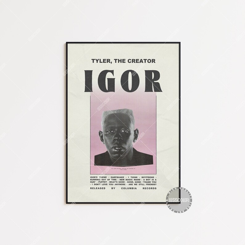 Tyler, the Creator / Vote Igor Poster / Album Cover Poster Photo Poster ...