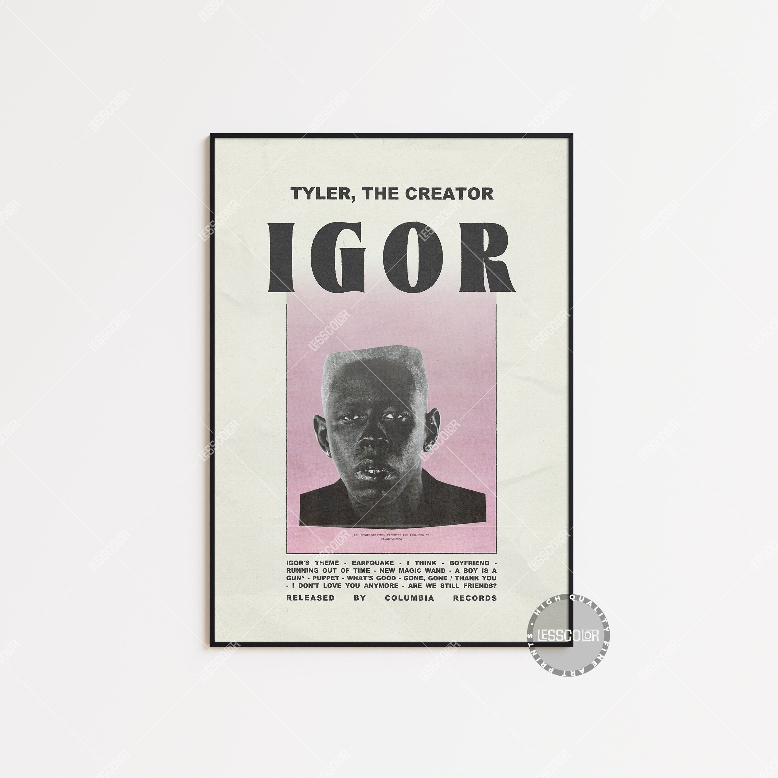 Tyler, the Creator / Vote Igor Poster / Album Cover Poster Photo Poster ...