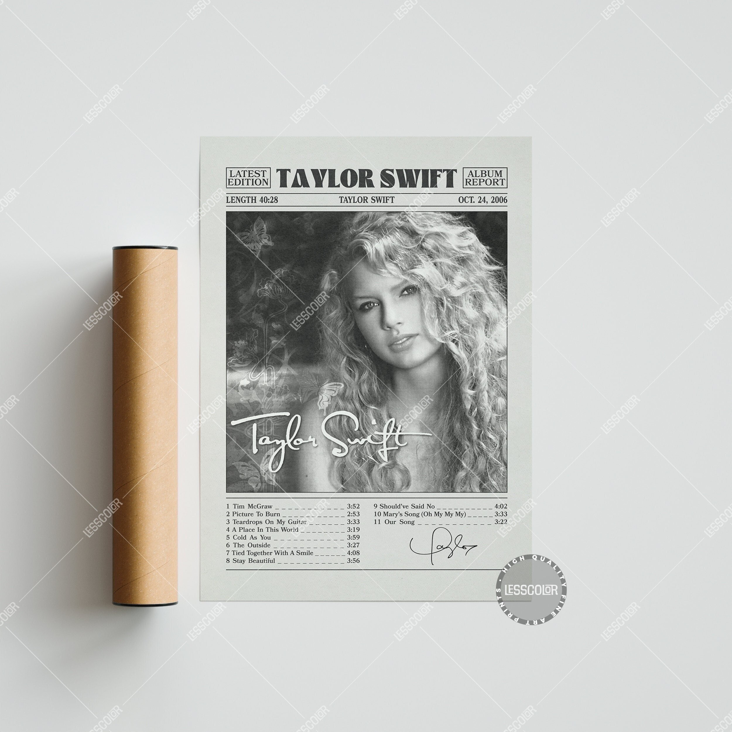 Taylor Swift Retro Newspaper Print, Taylor Swift Poster, Taylor Swift ...