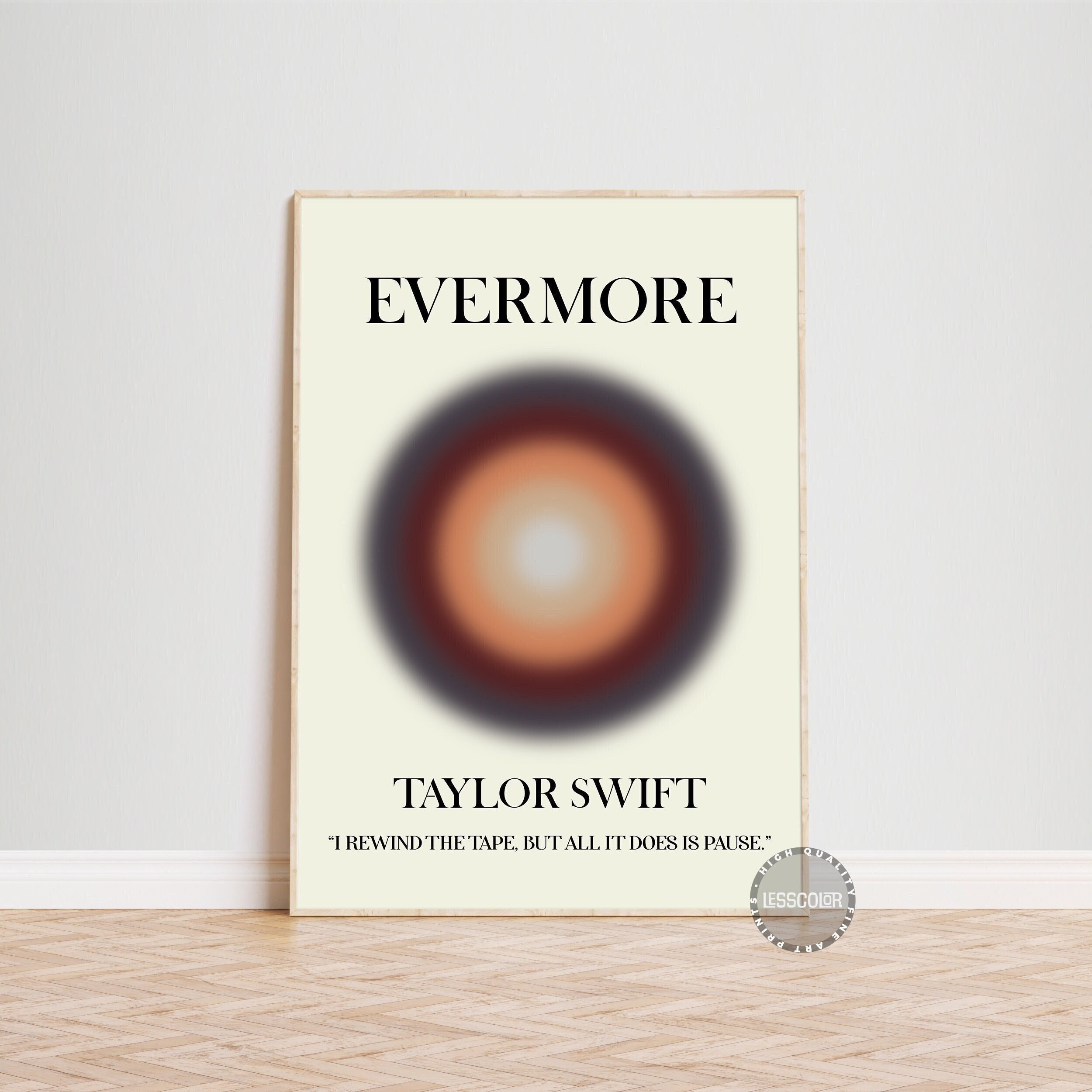 Taylor Swift Posters / Evermore Poster / Album Cover Poster, Gradient ...